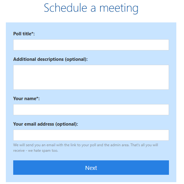 How to set up a group poll